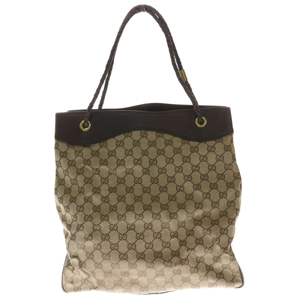 GUCCI(グッチ) GGキャンバス ハンドバッグ トートバッグ ブラウン