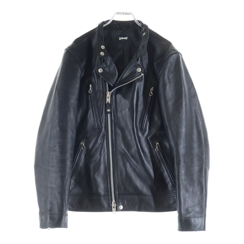 SCHOTT(ショット) DOUBLE BREAST RIDERS ダブルブレスト シープスキン ダブルライダースジャケット ブラック 78